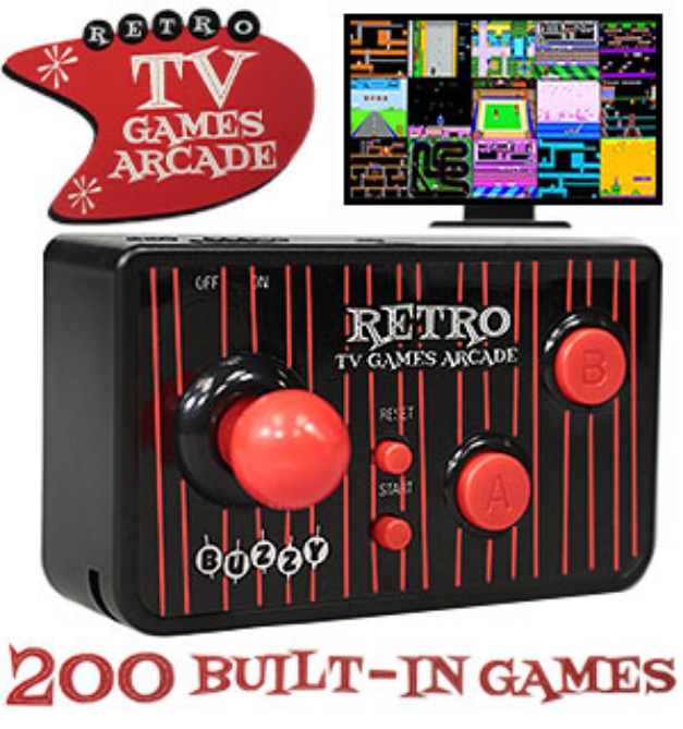 Retro TV Games Arcade with 200 Built-In Games - PulseTV