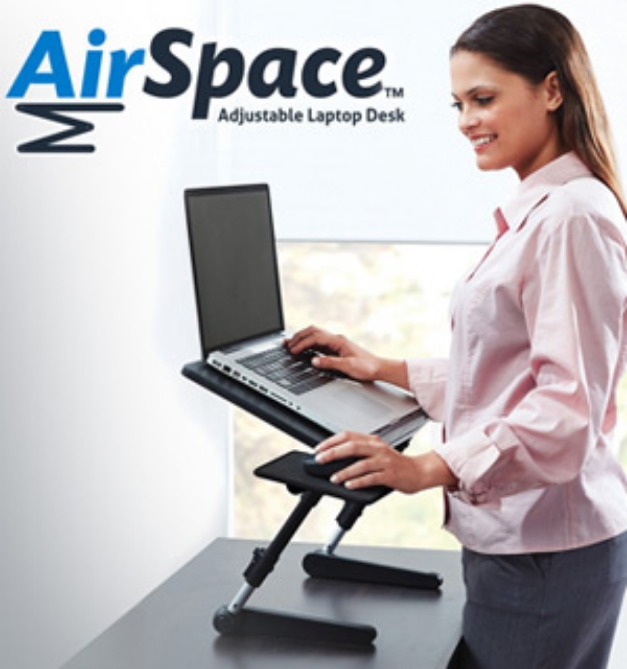Air Space Adjustable Laptop Desk - PulseTV