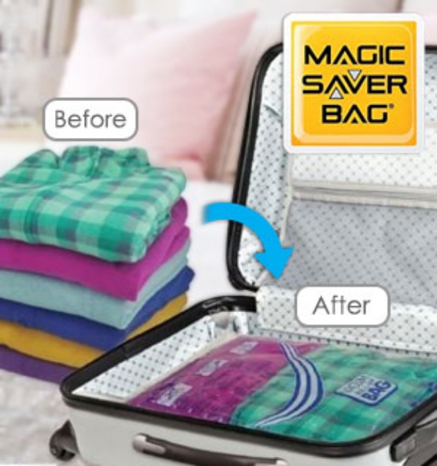 Magic Saver Travel Vacuum Bags - Set of 6 - PulseTV