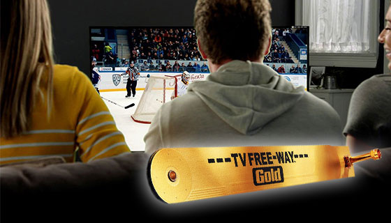 Amplified HD TV Free Way Gold Antenna - PulseTV