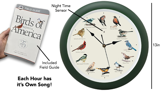 The Original Singing Bird Clock 25th Anniversary Edition - PulseTV