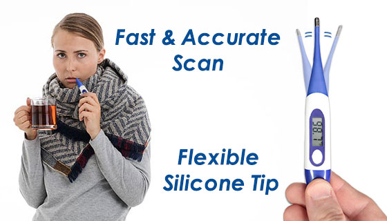 Flexi-TempCheck Digital Thermometer (Quick and Accurate) - PulseTV