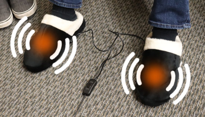 Conair Heated Massaging Slippers - PulseTV