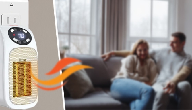 Personal Plug-in 400W Space Heater by Aiwa - PulseTV