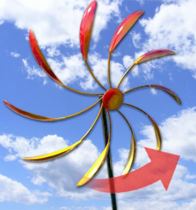 Artistic Flower Style Wind Spinner - PulseTV