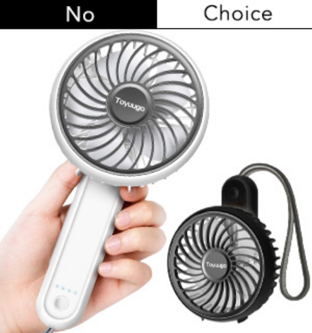 3 Speed Compact Rotary Folding Fan - PulseTV