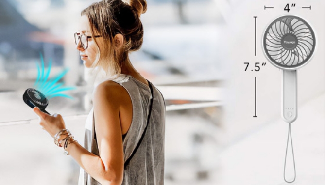 3 Speed Compact Rotary Folding Fan - PulseTV