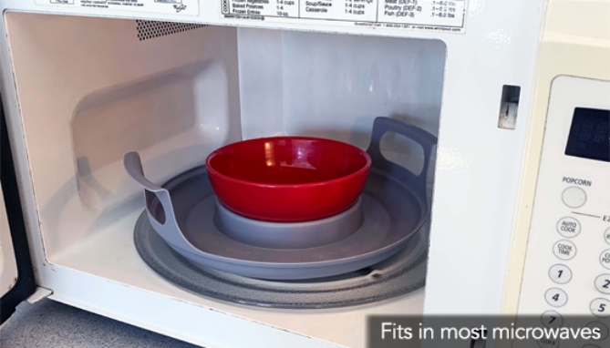 Microwave Cool Caddy: Carry Hot Bowls and Plates - PulseTV