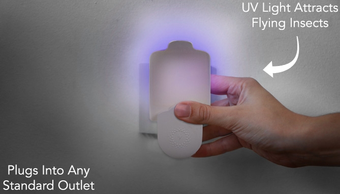 Indoor Plugin Flying Insect Trap with 10 Refill Pads - PulseTV