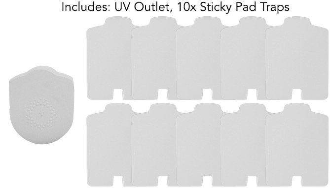 Indoor Plugin Flying Insect Trap with 10 Refill Pads - PulseTV