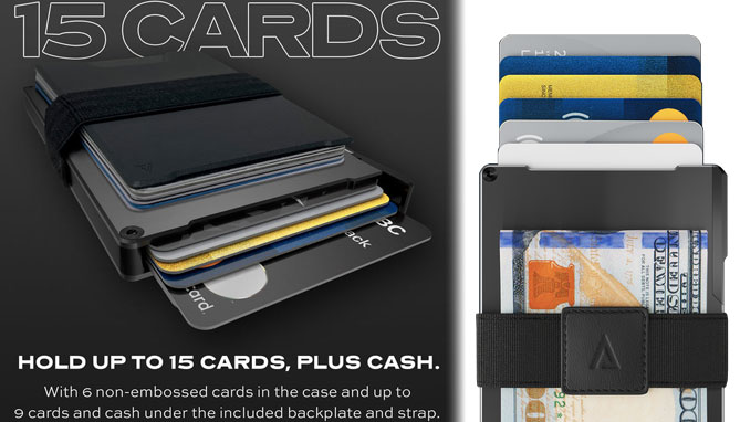 Easy Access Smart Card Wallet With RFID Protection and Cash Strap - PulseTV