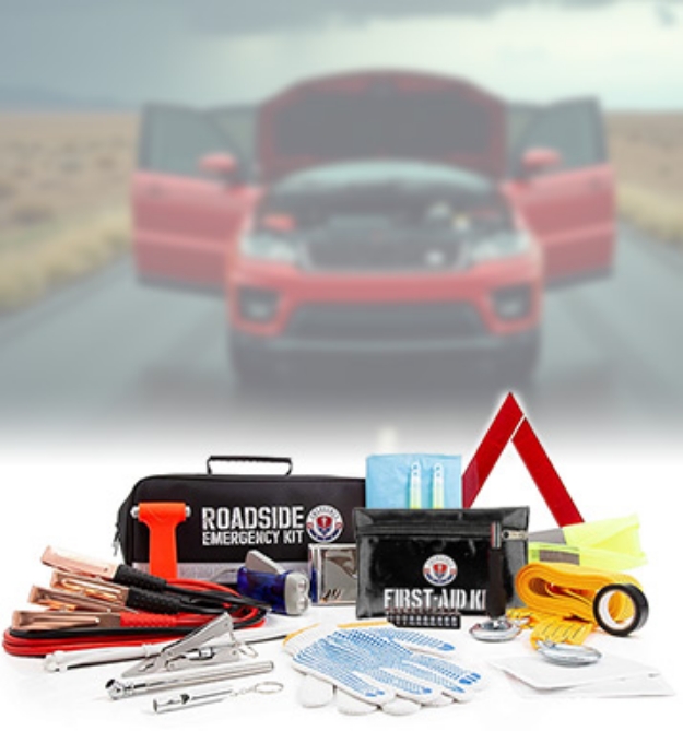 Emergency USA Deluxe Roadside Kit with First Aid - PulseTV