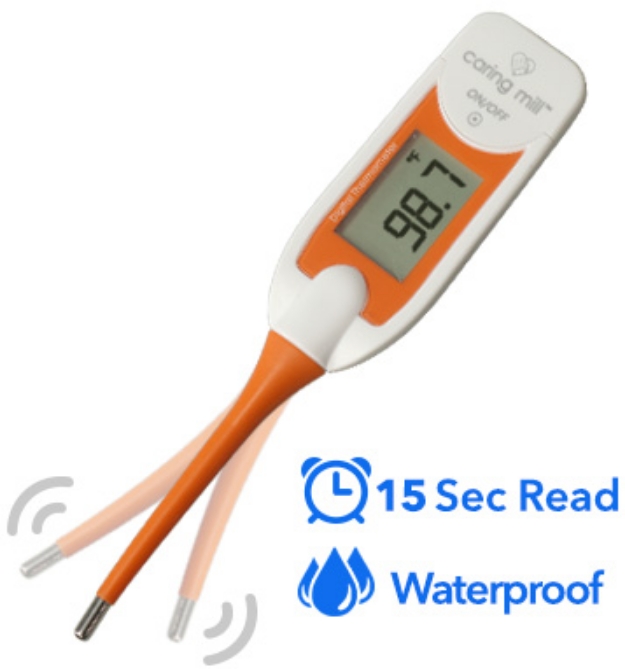 Large-Display Digital Thermometer with Flexible Tip - PulseTV