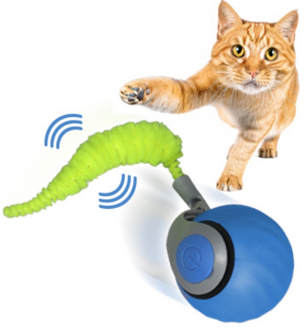 Speedy Sprint Ball: Rechargeable Interactive Cat Toy by PetGravity ...