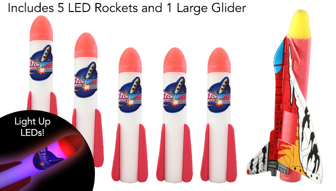 DENTED/Dinged: Stomp Rocket Air Powered Foam Missile Kit - PulseTV