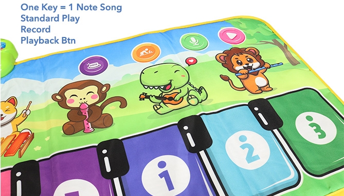Kids Interactive Musical Floor Playmat - PulseTV