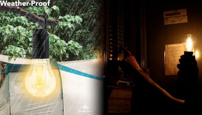 Vintage-Edison Style Rechargeable Clip-On Light Bulb - PulseTV