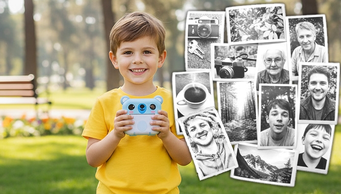 Snapz Instant Print Digital Camera Kit with Stickers - PulseTV