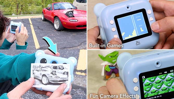 Snapz Instant Print Digital Camera Kit with Stickers - PulseTV