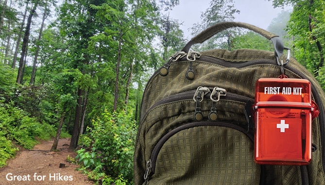 Compact Essential First Aid Kit: 61pc with Waterproof Case - PulseTV