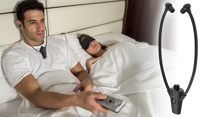 MySound Wireless TV Headset Elite with Alarm Clock Radio - PulseTV